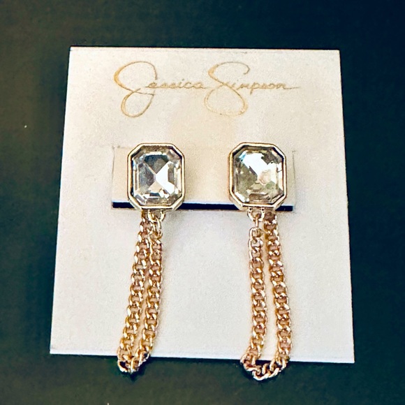 Jessica Simpson | Jewelry | Jessica Simpson Stone Frontback Earrings ...